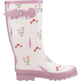 COTSWOLD Damen Wildblumen Gummistiefel (Pink)