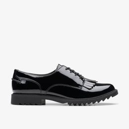 Clarks Griffin Mabel2 schwarze Lackschuhe