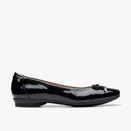 Clarks Candra Licht Schwarze Lackschuhe