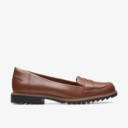 Clarks Griffin Milly Tan Leder Schuhe