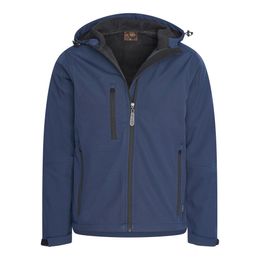 Softshell Hood Jacket Navy von Cappuccino Italia in der farbe Blau und in gr&ouml;&szlig;e L.