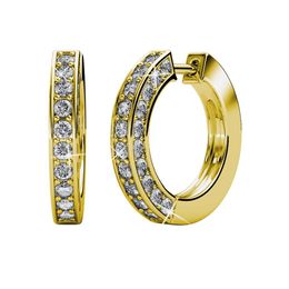 Perry Ohrringe - Gold und Kristall