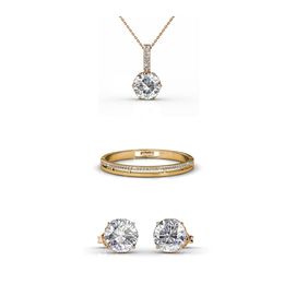 Kristine Sets - Ros&eacute;gold und Kristall