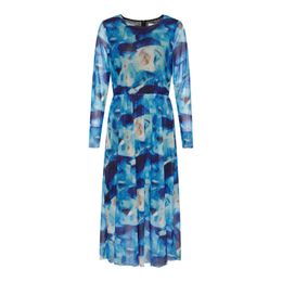 Noella Polly langes Kleid in Blau-Mix