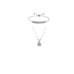 Vernice Stone Crystal Mia Set - Silber und Kristall