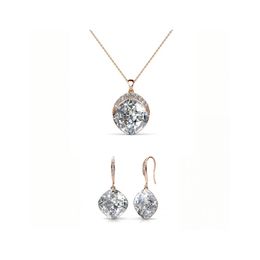Tiffy Hook Set und Box - Rose Gold und Kristall