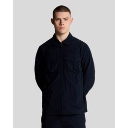 Lyle & Scott Lyle & Scott Bel&uuml;ftetes Overshirt - Dunkelblau
