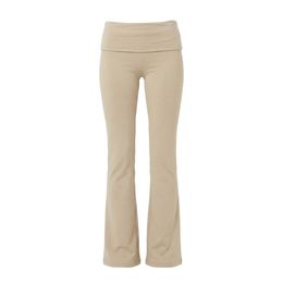 Fold Over Pants BEIGE