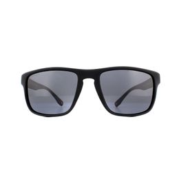 Montana Sonnenbrille SP314 Schwarzer Gummi Rauch Polarisiert