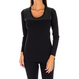 DB750 Damen Rundhalsausschnitt Langarm-Outdoor-T-Shirt