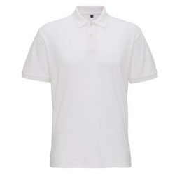 Asquith & Fox Herren-Super-Glattstrick-Poloshirt (Wei&szlig;)