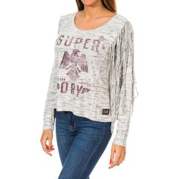 Superdry Colorado Fringe G60000GN Langarmpullover f&uuml;r Damen