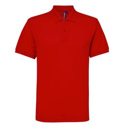 Asquith & Fox Herren Kurzarm Performance Blend Polo Shirt (Rot)