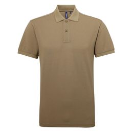 Asquith & Fox Herren-Kurzarm-Poloshirt aus Performance-Mischung (Khaki)