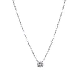 Luxenter Halskette aus 925er Sterlingsilber mit Zirkonia, rhodiniert &ndash; Niea