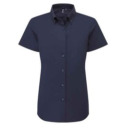 Premier - "Supreme" Formelles Hemd f&uuml;r Damen kurz&auml;rmlig (Marineblau)
