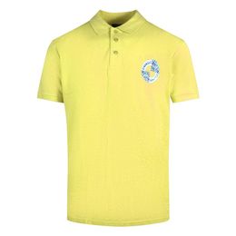 Cavalli Class Circle Logo Gelbes Poloshirt