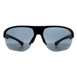 Polaroid Rectangle Herren Matt Schwarz Blau Grau Polarisiert PLD 7059/S