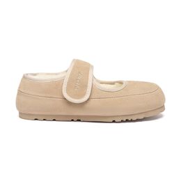 EVER AU Australien Damen Teal Verstellbare Riemen Schaffell Hausschuhe