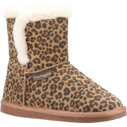 Hush Puppies Womens/Ladies Ashleigh Leopard Print Wildleder Slipper Stiefel (Braun)