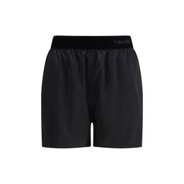 Tom Ford Schwarze Seiden-Bermuda-Shorts