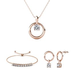 Mia Octavia Sets - Ros&eacute;gold und Kristall