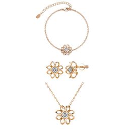 Narzissen-Sets &ndash; Ros&eacute;gold und Kristall