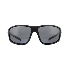 Montana Sonnenbrille SP313 Schwarzer Gummi Rauch Polarisiert