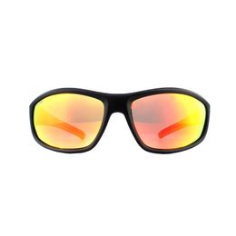 Montana Sonnenbrille SP311A Schwarzer Gummi Rauch Polarisiert