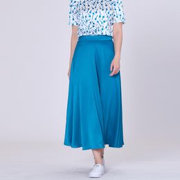Ausgestellter Midirock aus Satin