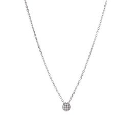 Luxenter Halskette aus 925er Sterlingsilber mit Zirkonia, rhodiniert &ndash; Micmir