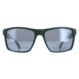 Superdry Sonnenbrille Kobe SDS 107 Matt gummiert Gr&uuml;n Grau