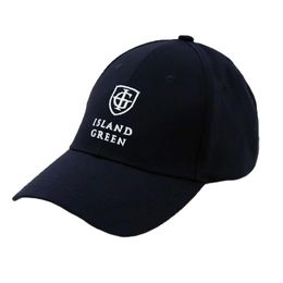 Island Green - Hut Abgerundeter Kopf f&uuml;r Herren - Emblem (Marineblau)