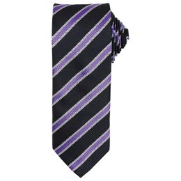 Premier - Krawatte f&uuml;r Herren (Schwarz/Reiches Violett)