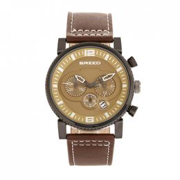 Breed Ryker Chronograph Lederarmbanduhr mit Datum