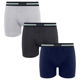 Prince Performance Range 3 Pack Black Hellgrau Marine Herren Boxer Muxpr029