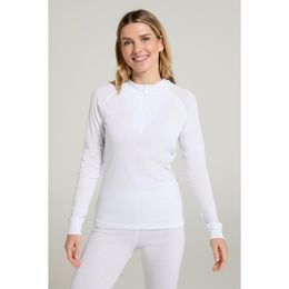 Mountain Warehouse - "Talus" Thermo-Top Rei&szlig;verschluss f&uuml;r Damen Lang&auml;rmlig (Wei&szlig;)