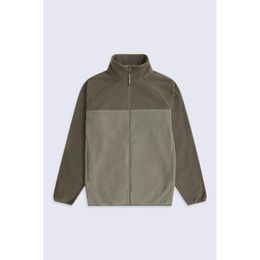 Mountain Warehouse - "Stockholm" Fleecejacke Durchgehender Rei&szlig;verschluss f&uuml;r Herren (Helles Khaki)
