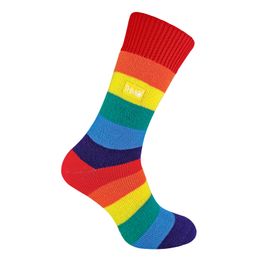 THMO - Extra warme Herren- und Damensocken in Regenbogenfarben f&uuml;r den Winter