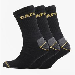 CAT&reg; CAT CREW 3ER-PACK Herren Stiefelsocken Schwarz
