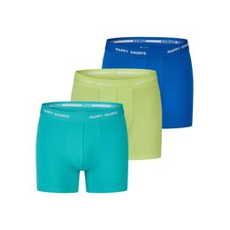 Happy Shorts Herren Retro Boxer Neon 3-Pack Retroshorts, Vintage Boxer,