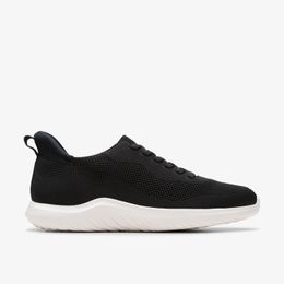 Clarks Nova Spitze Schwarze Sneakers