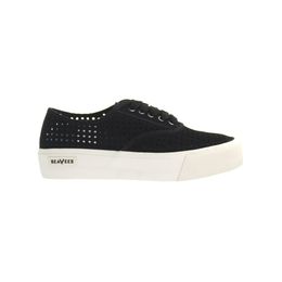 SeaVees Legend Sneaker Platform Portal Black Womens Trainer