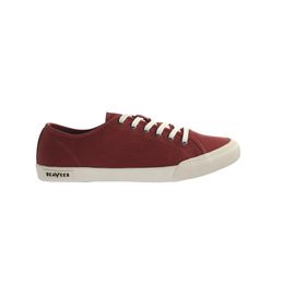 SeaVees Monterey Sneaker Standard Red Ocker -Baumwoll -Leinwand Red Womens Trainer