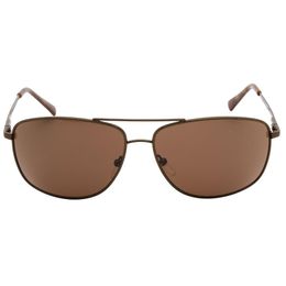 Braune Sonnenbrille mit braunen Glasern von Calvin Klein