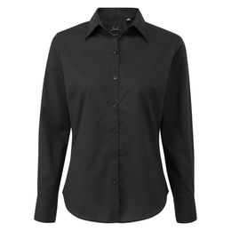 Premier - Hemd f&uuml;r Damen Lang&auml;rmlig (Schwarz)