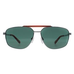 Guess Aviator Mens Gl&auml;nzend Gunmetal Gr&uuml;n GU00054
