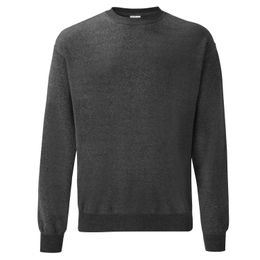 Fruit of the Loom - "Classic" Sweatshirt Eingesetzt f&uuml;r Herren/Damen Unisex (Dunkelgrau)
