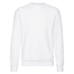 Fruit of the Loom - "Classic" Sweatshirt &Uuml;berschnittene Schulter f&uuml;r Herren/Damen Unisex (Wei&szlig;)