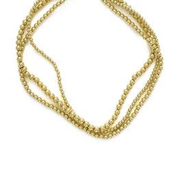 Luxenter Halskette mit 18 Karat Gelbgold-Finish &ndash; Bielzu
